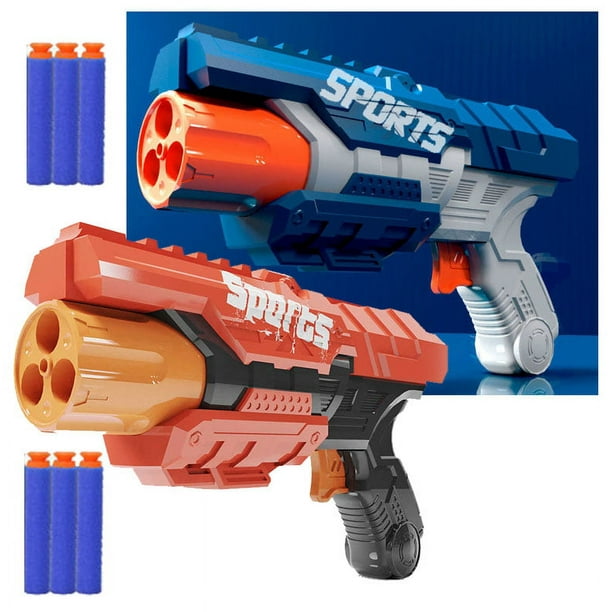 Soft Foam Bullets Blaster, Pistol Toy Gun with 3 Foam Darts, Blaster ...