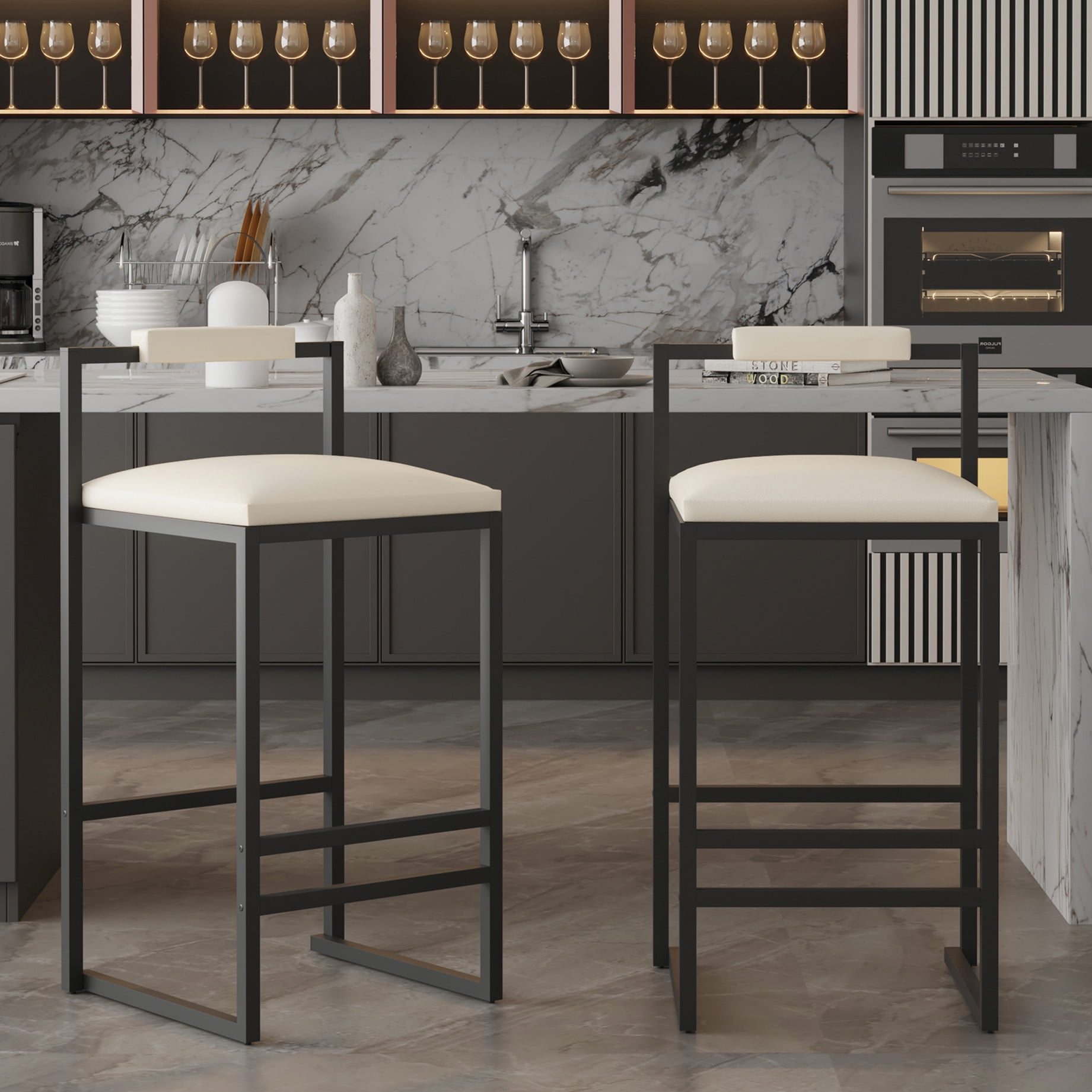 Soft Foam Filled Bar Chairs+Sleek Design”-“Kitchen Counters/Home Bars ...