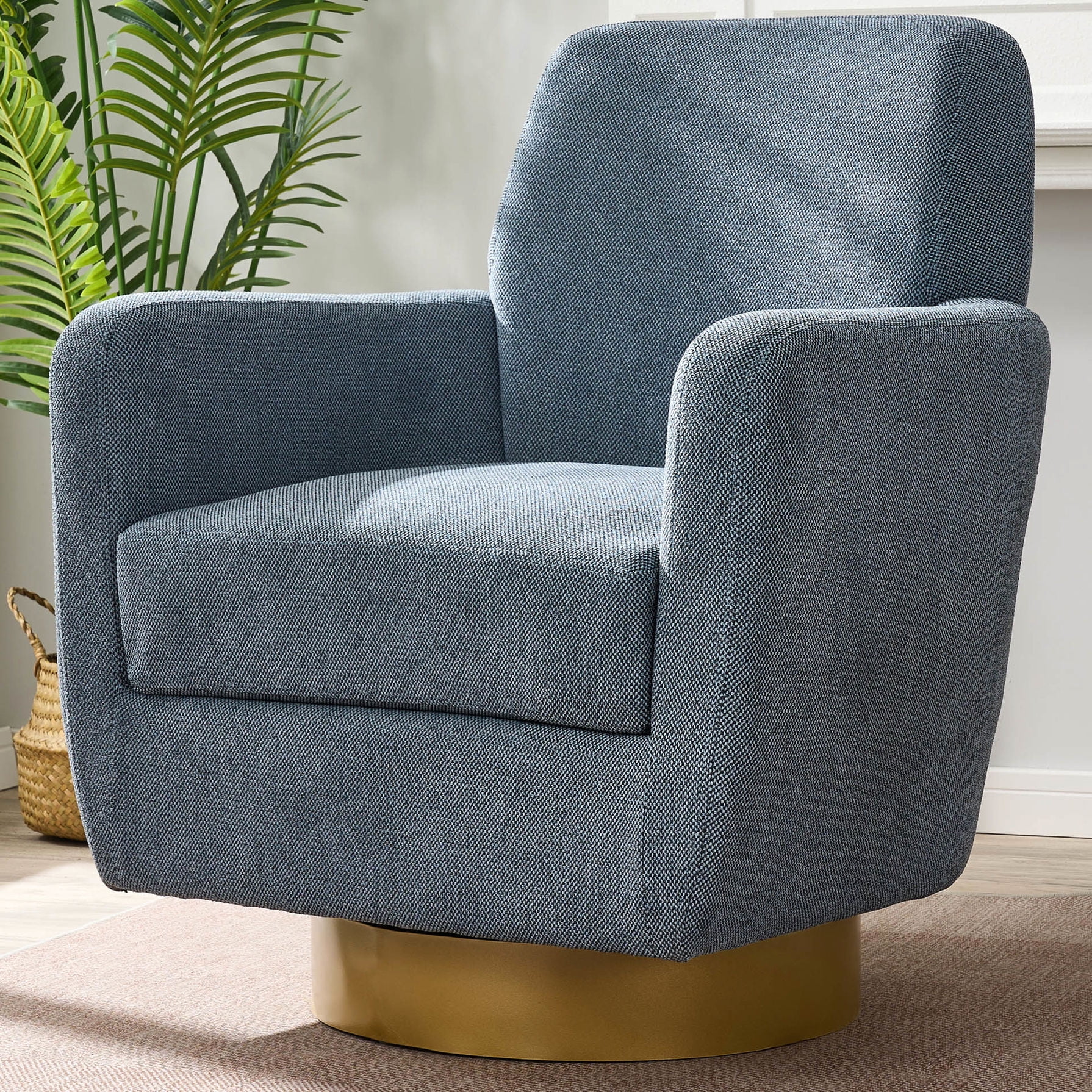 Soft Foam Filler, 360° Swivel - Relaxing Living Room Armchair - Walmart.com