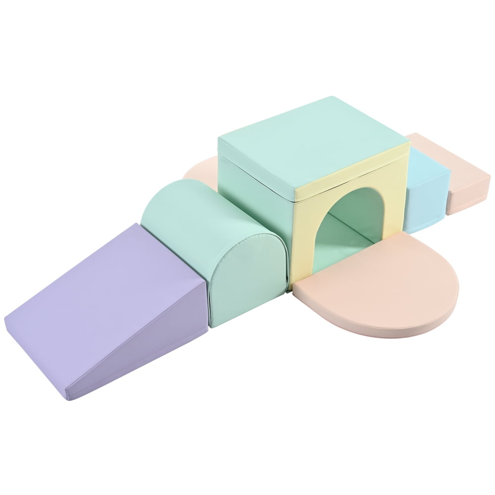 Soft Foam Playset for Toddlers, Safe SoftZone Single-Tunnel Foam ...