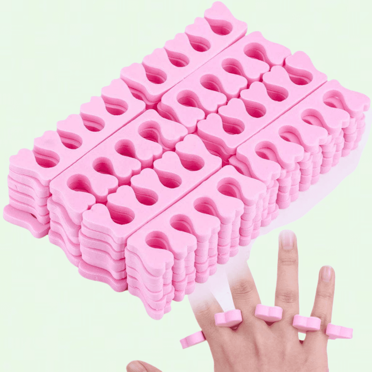 Soft Foam Sponge Toe Separators - Pack of 50, Nail Art Manicure ...