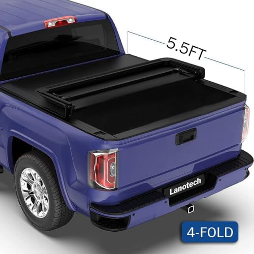 Soft Fold Truck Bed Tonneau Cover Compatible with 2015-2024 F150 F-150 ...