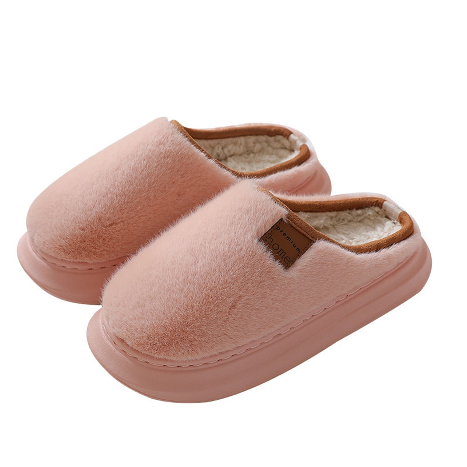 Soft Fuzzy Slippers for Women House Slipper Clog Fluffy Slide on Indoor Slipper Furry Lined ...