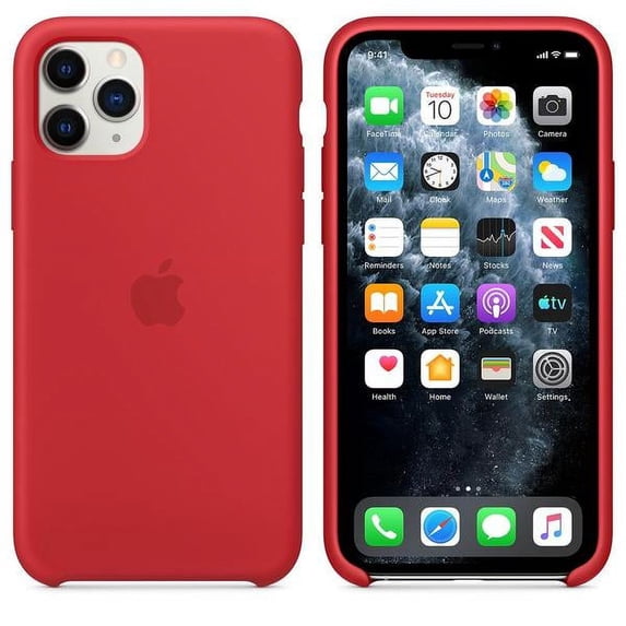 Soft Gel Liquid Silicone Shock Proof (Red) Case Cover For Apple iPhone ...