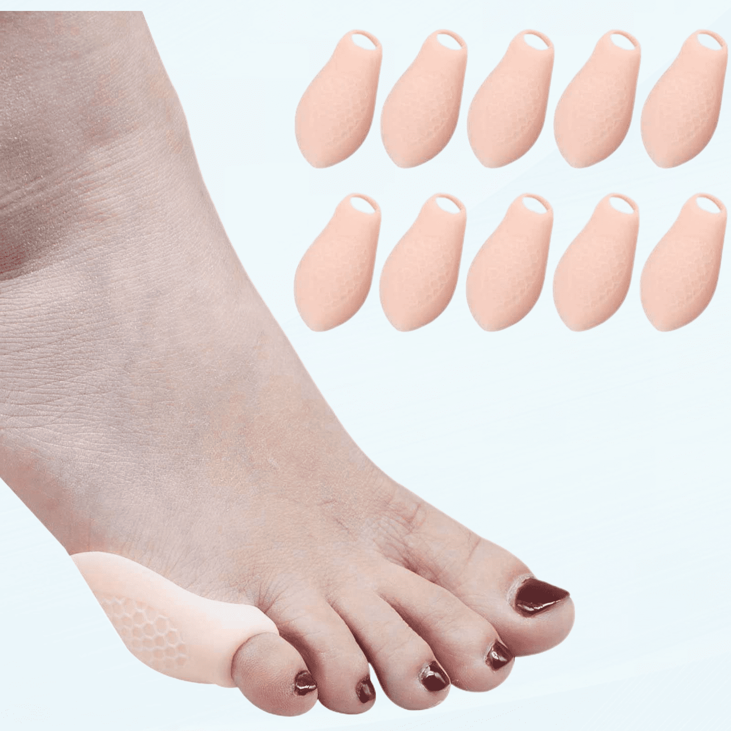 Soft Gel Toe Bunion Guards, 5 Pairs Pinky Toe Protector, New Material ...