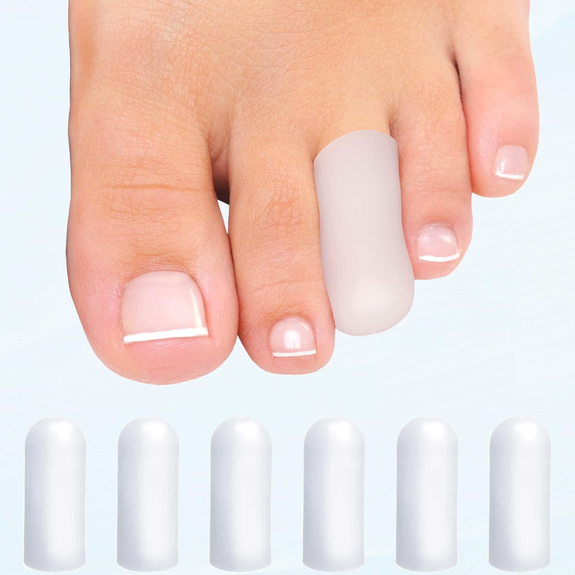 Soft Gel Toe Caps - 6 Little Toe Protectors for Women and Men ...