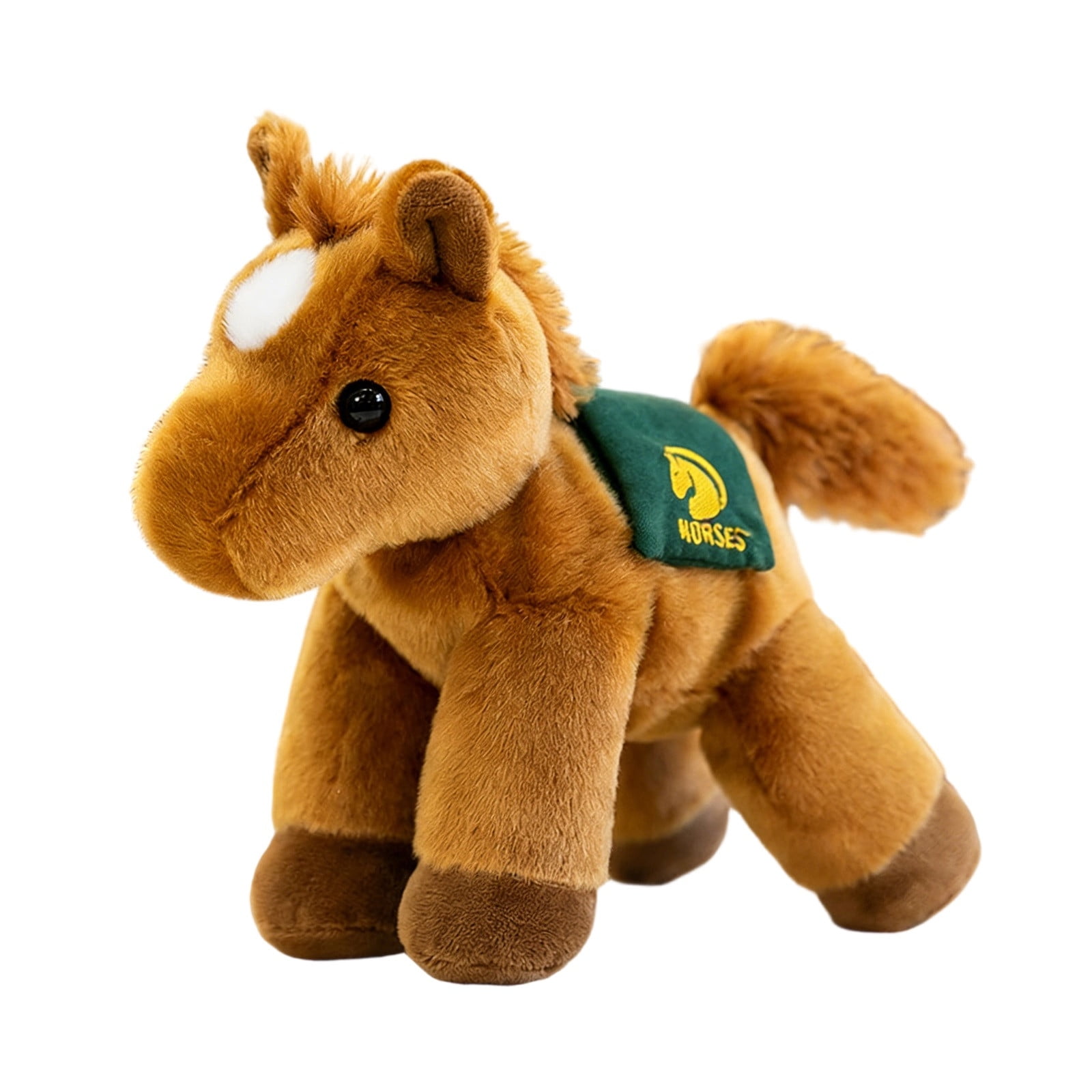 Soft Granule Filled Plush Horse Ornament, Realistic Pony Figurine with ...