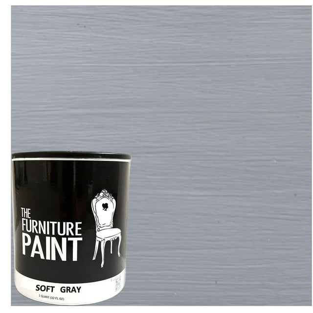 Soft Gray, The Furniture Paint, Ultra Matte Chalky Finish, Quart (32 oz ...