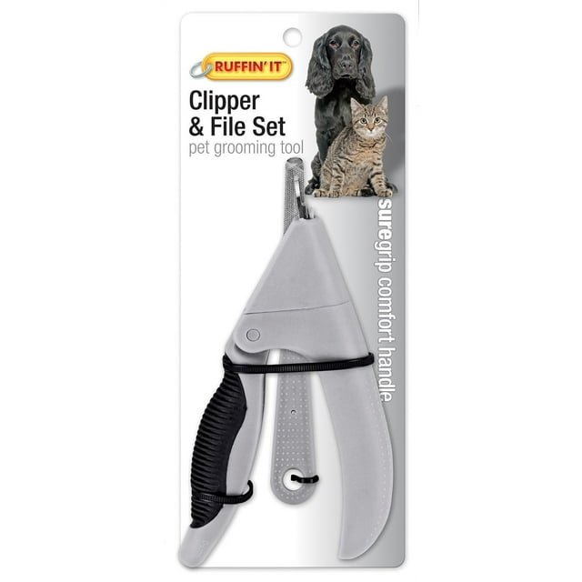 Soft Grip Nail File/Clipper Set For Dogs and Cats - Walmart.com