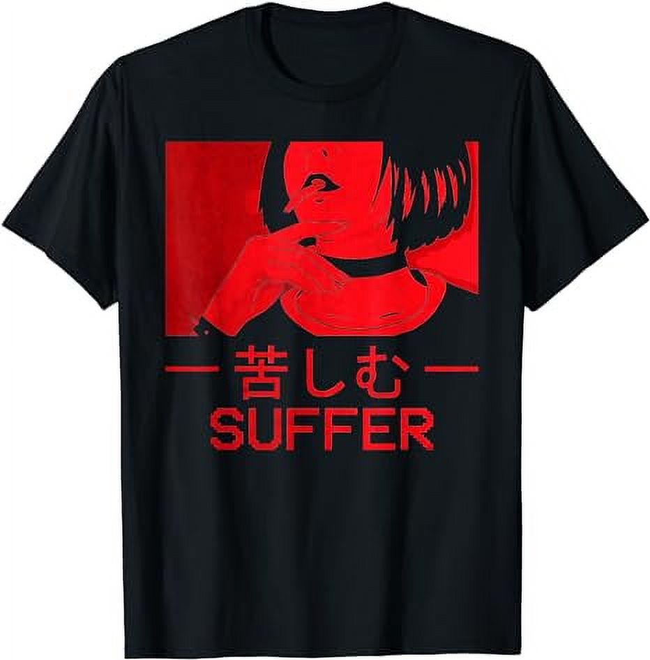 Soft Grunge Aesthetic Anime Girl Egirl Eboy Goth Suffer T-Shirt ...
