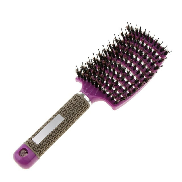 Soft Hair Brush - Curved, Vented Detangling Hair Brush for Women Long ...