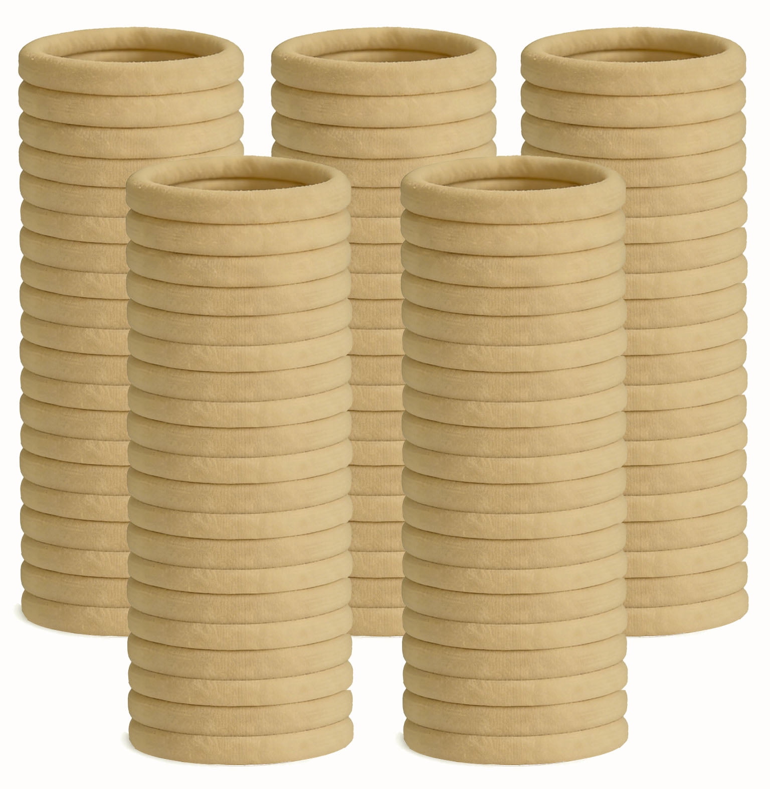 Soft Hair Ties - No Damage Seamless Nylon Fabric Bands, Stretchy ...