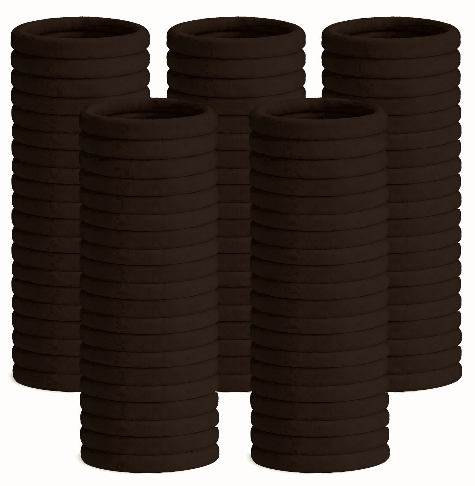 Soft Hair Ties - No Damage Seamless Nylon Fabric Bands, Stretchy ...