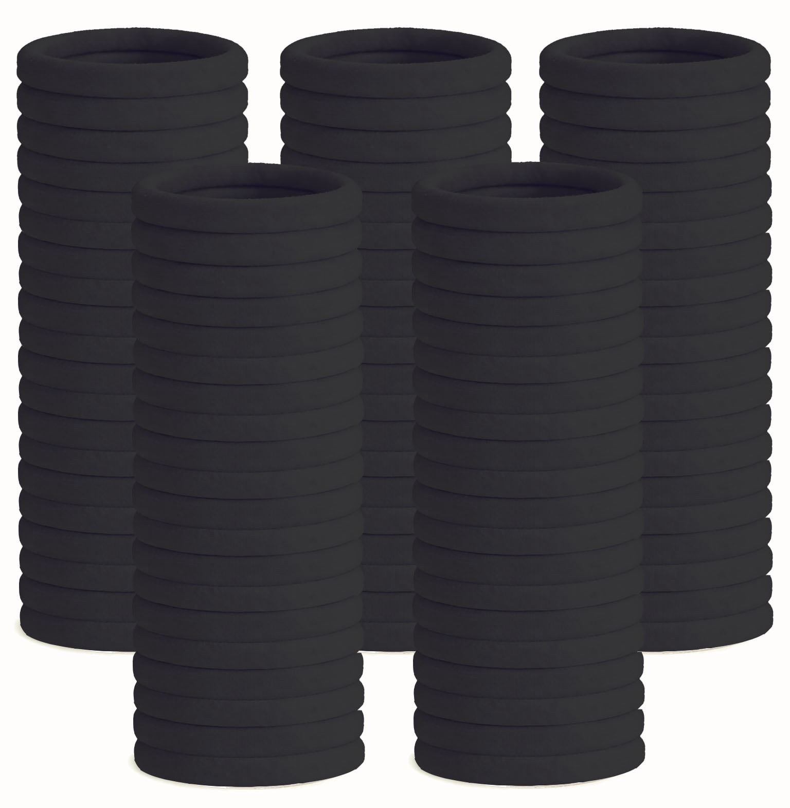 Soft Hair Ties - No Damage Seamless Nylon Fabric Bands, Stretchy ...