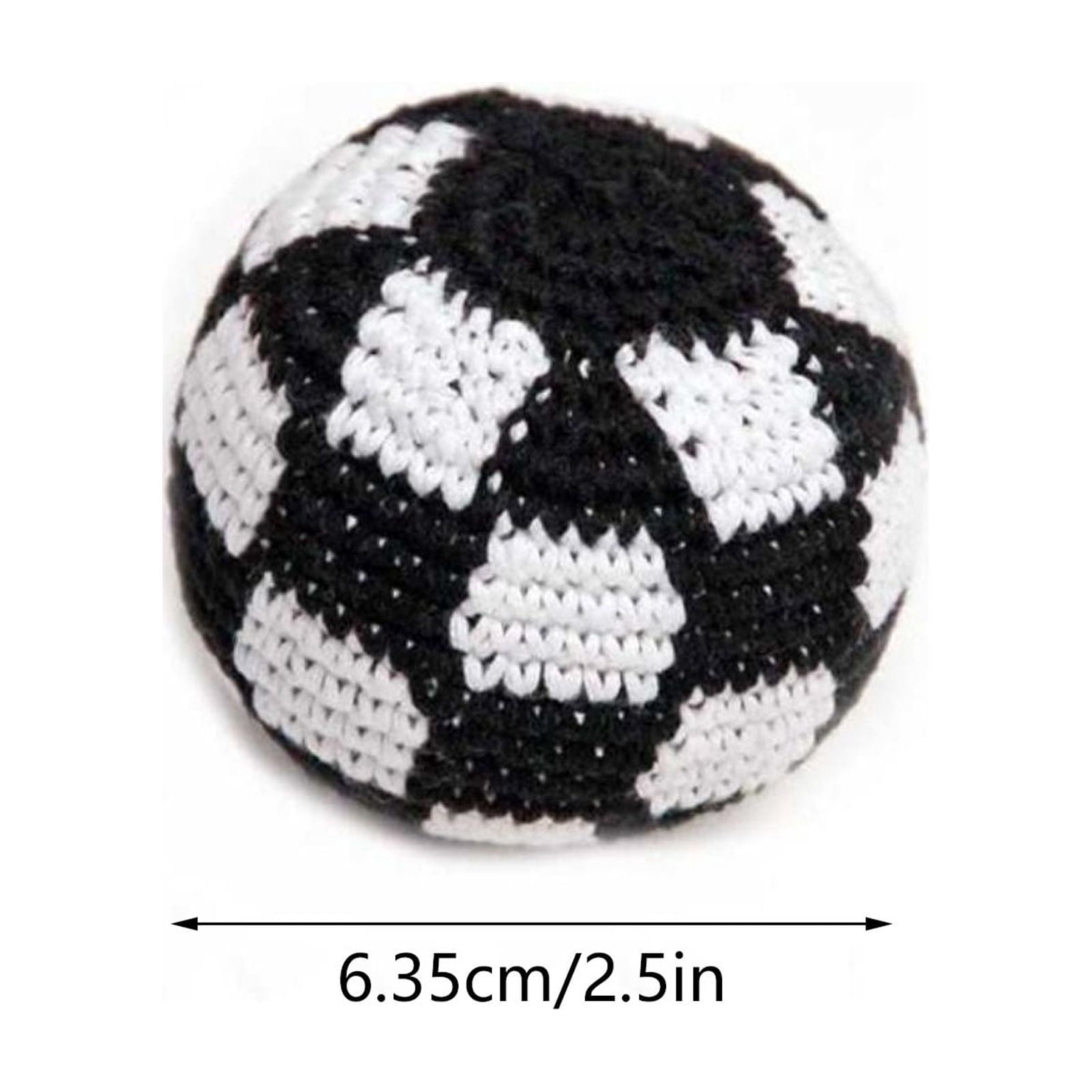 Soft Hand‑Crocheted Footbag, Durable Leakproof Lightweight Play Balls ...