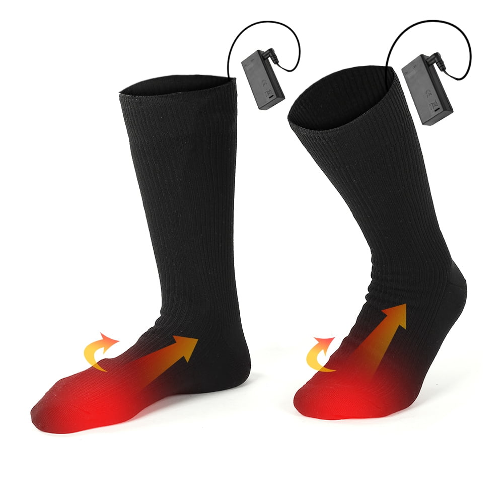 Soft Heated Socks Powered By 2 AA Batteries Electric Heated Socks, Men ...