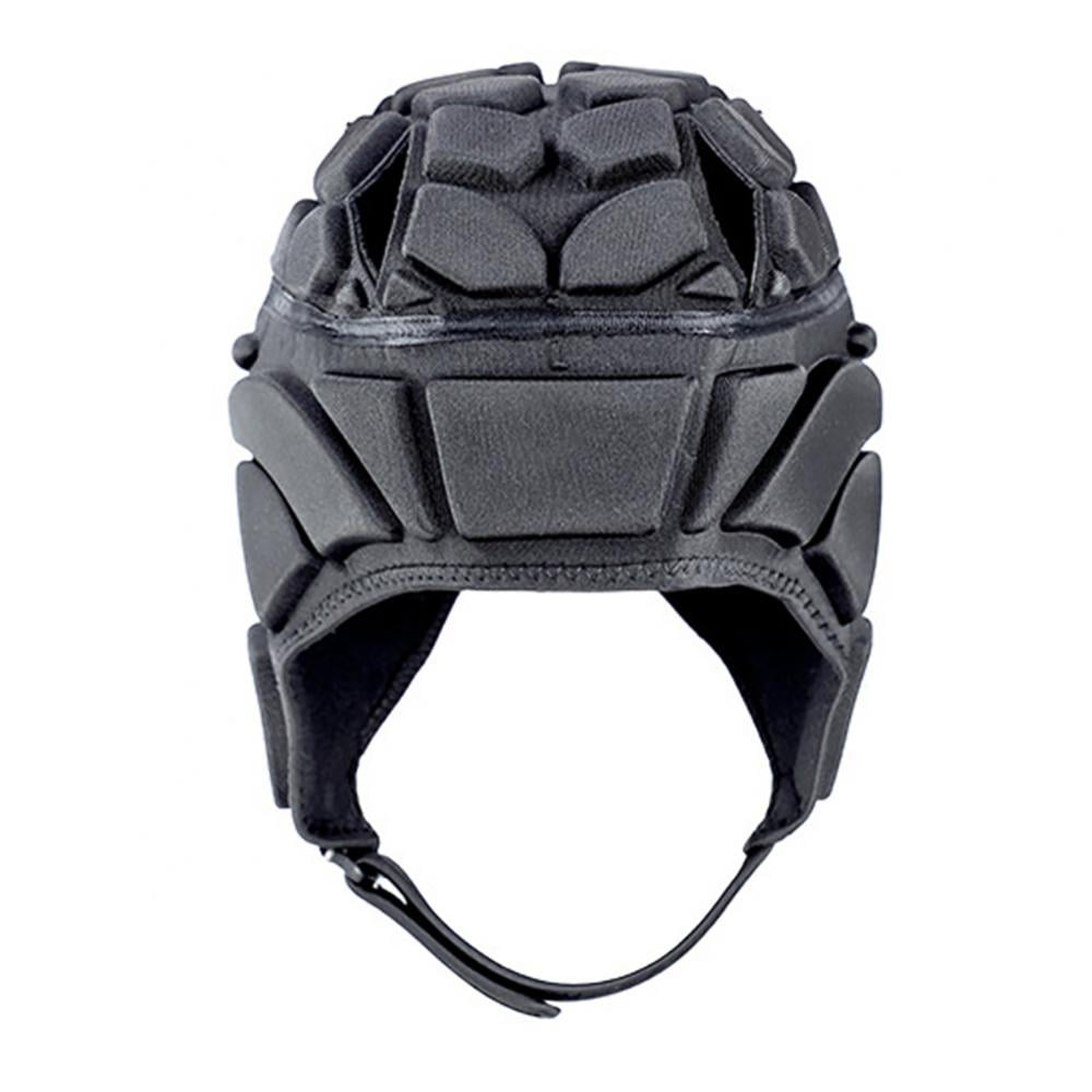 TOPWONER Adjustable Adult Football Rugby Helmet Gear, EVA Black ...