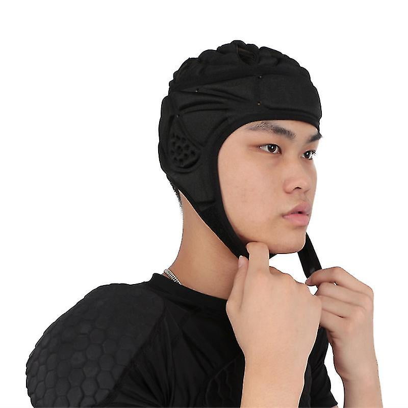 Soft Helmet Soft Shell Head Protector Goalkeeper Adjustable Soccer ...