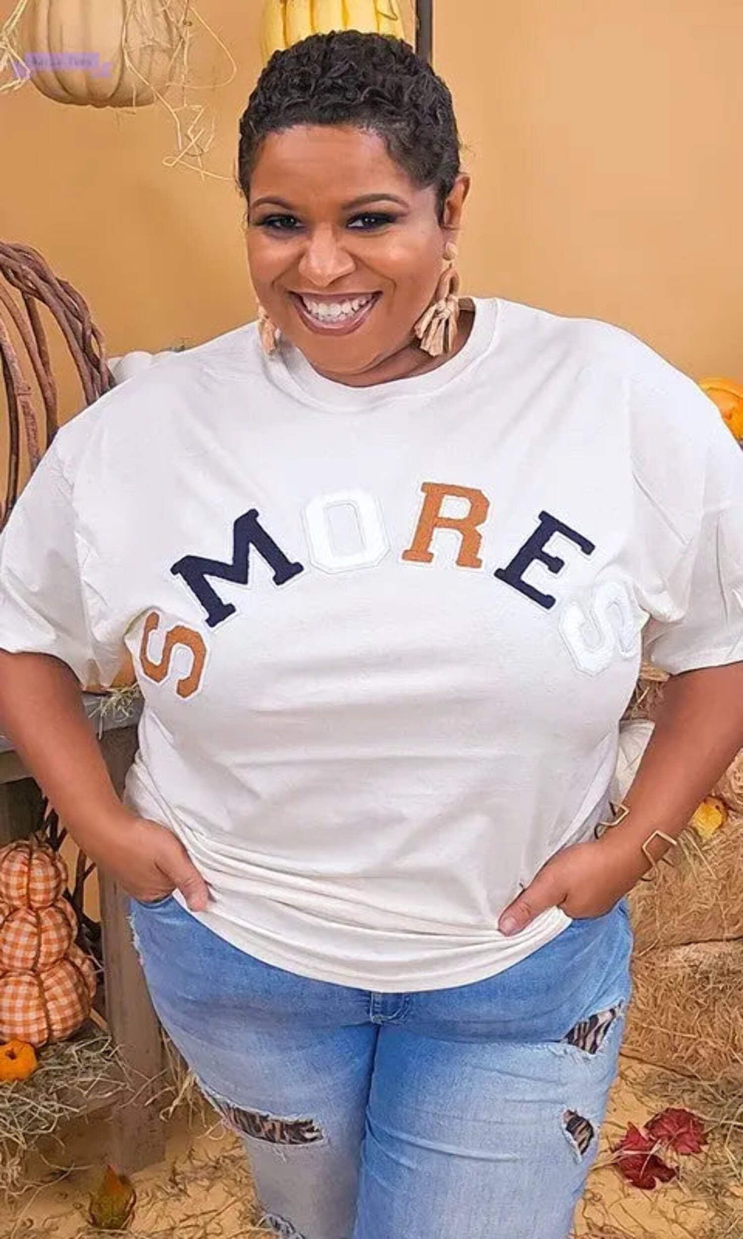 Soft Ideal Chenille Smores Graphic T-Shirt - Walmart.com