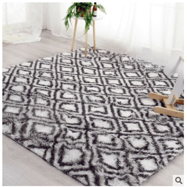 Soft Indoor Shaggy Modern Area Rugs Fluffy Living Room Carpets for ...