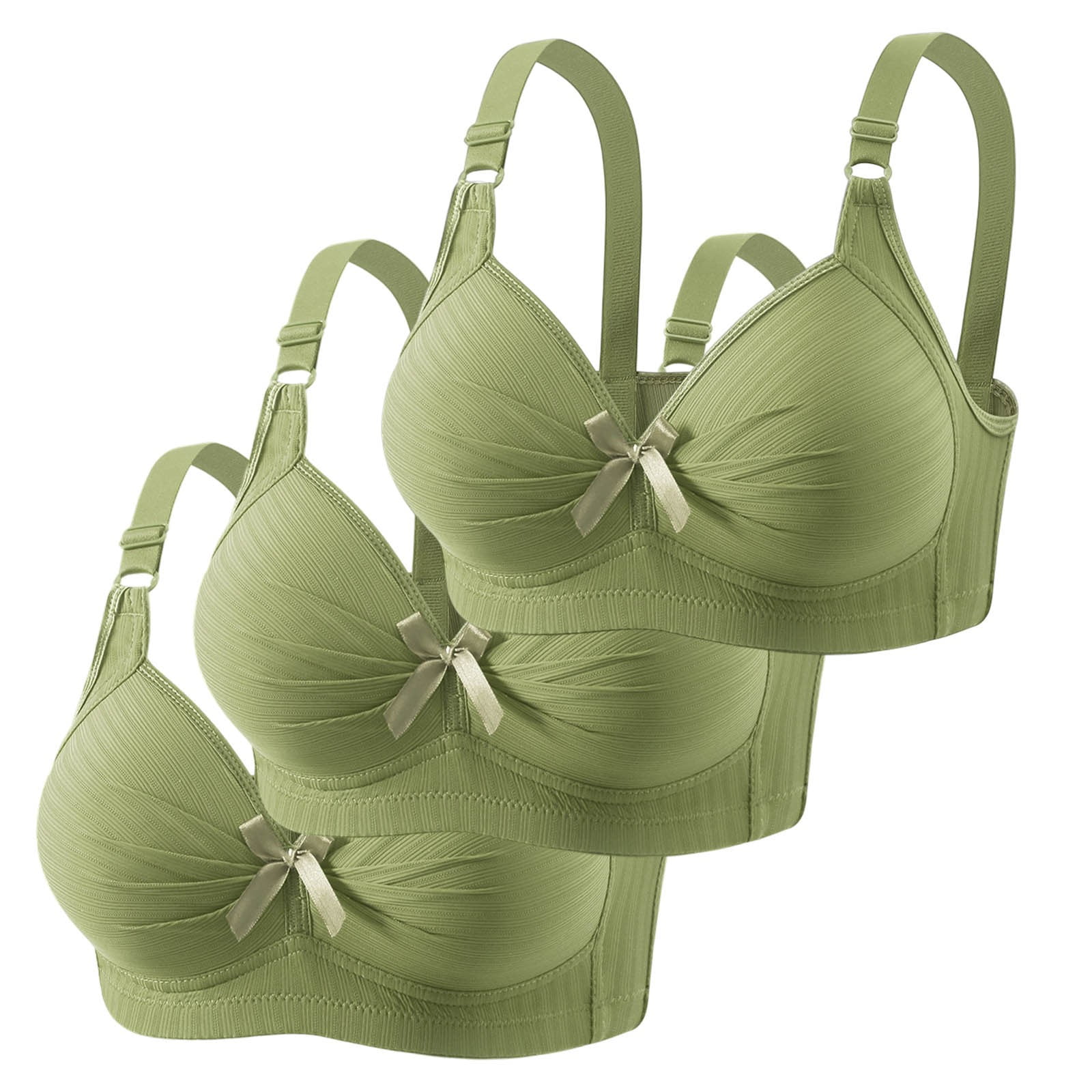 Soft Intention Jelly Wireless Bra Everyday Sport T-Shirt Bra Plus Size ...