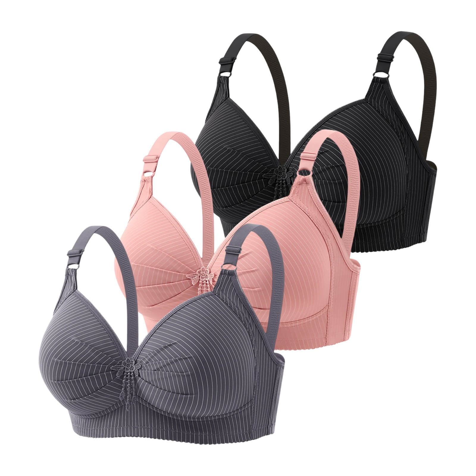 Soft Intention Jelly Wireless Bra Full Coverage Wireless Bras Seamless ...