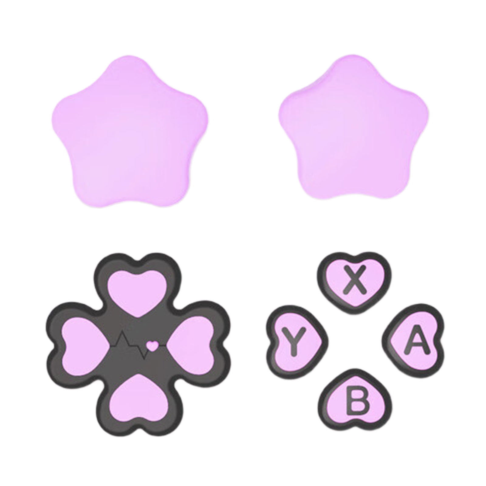 Soft Joystick Covers ABXY Key Sticker Skin D-pad Button Stickers Thumb ...