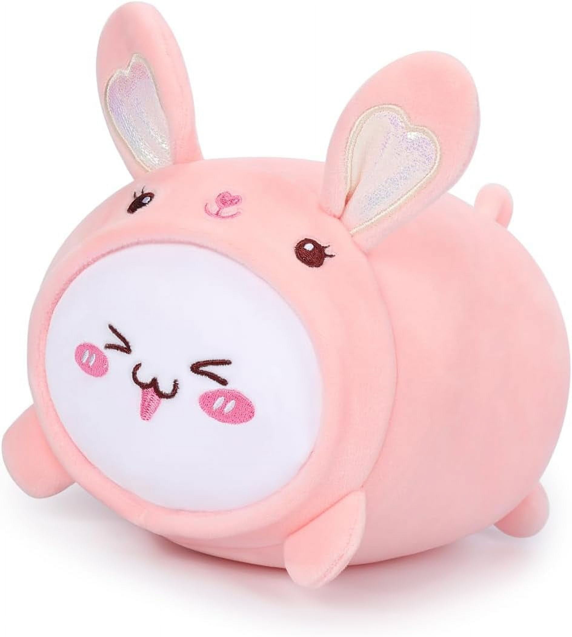 Soft Kawaii Cat Plushie with Rabbit Outfit Costume-Cute Cat Rabbit ...