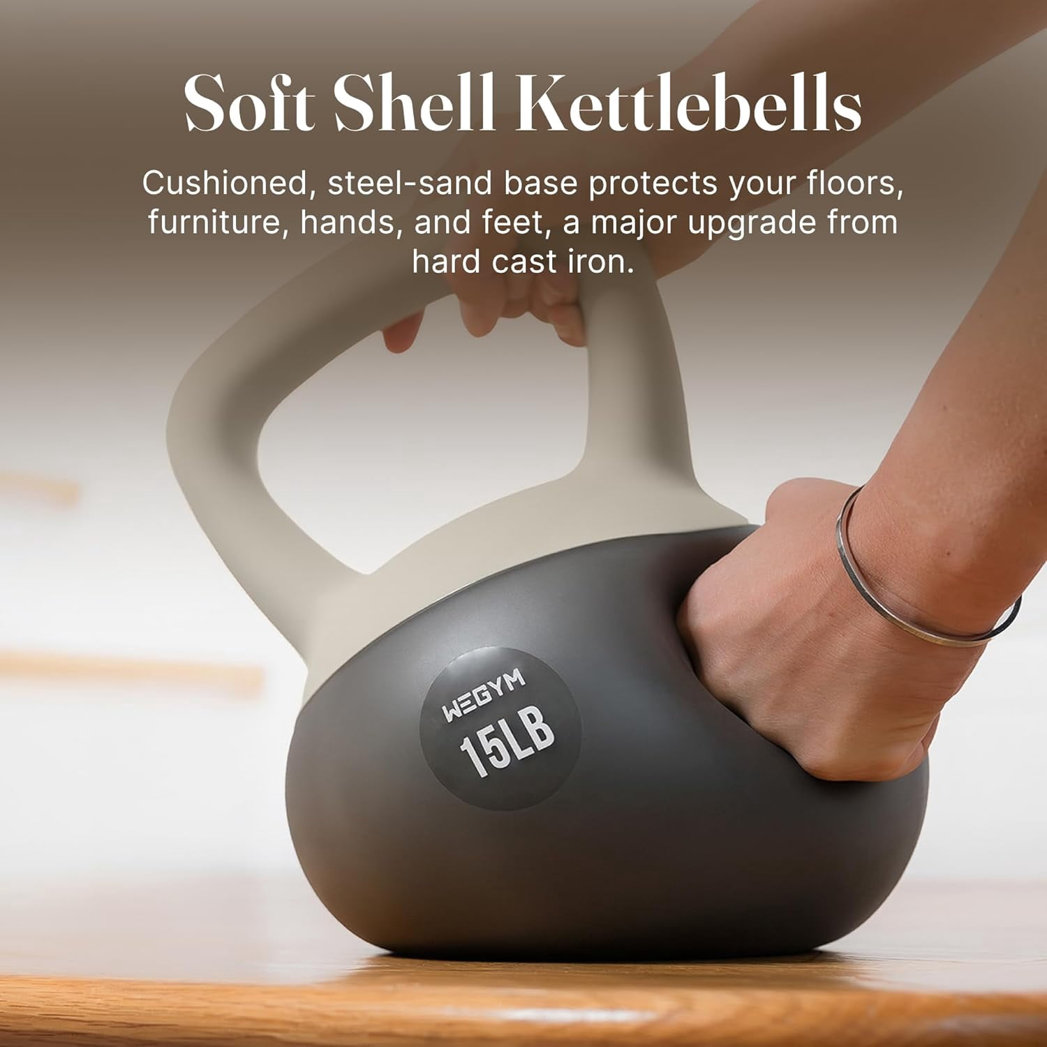 Soft Kettlebells with Cushioned Impact-Resistant Base and Anti-Slip ...