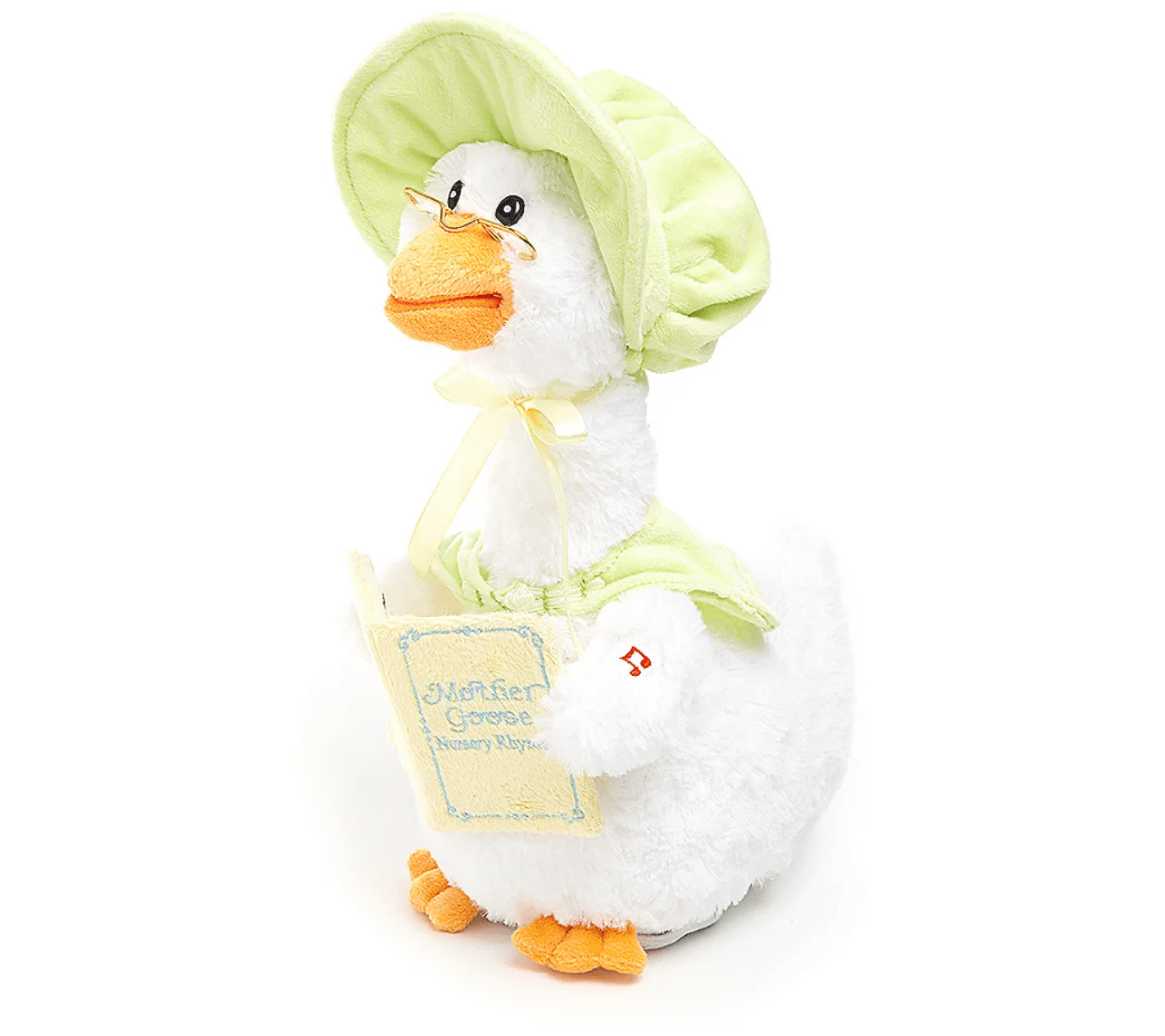 Cuddle Barn Animated Mother Goose Plush with Illustrated Board Book for ...