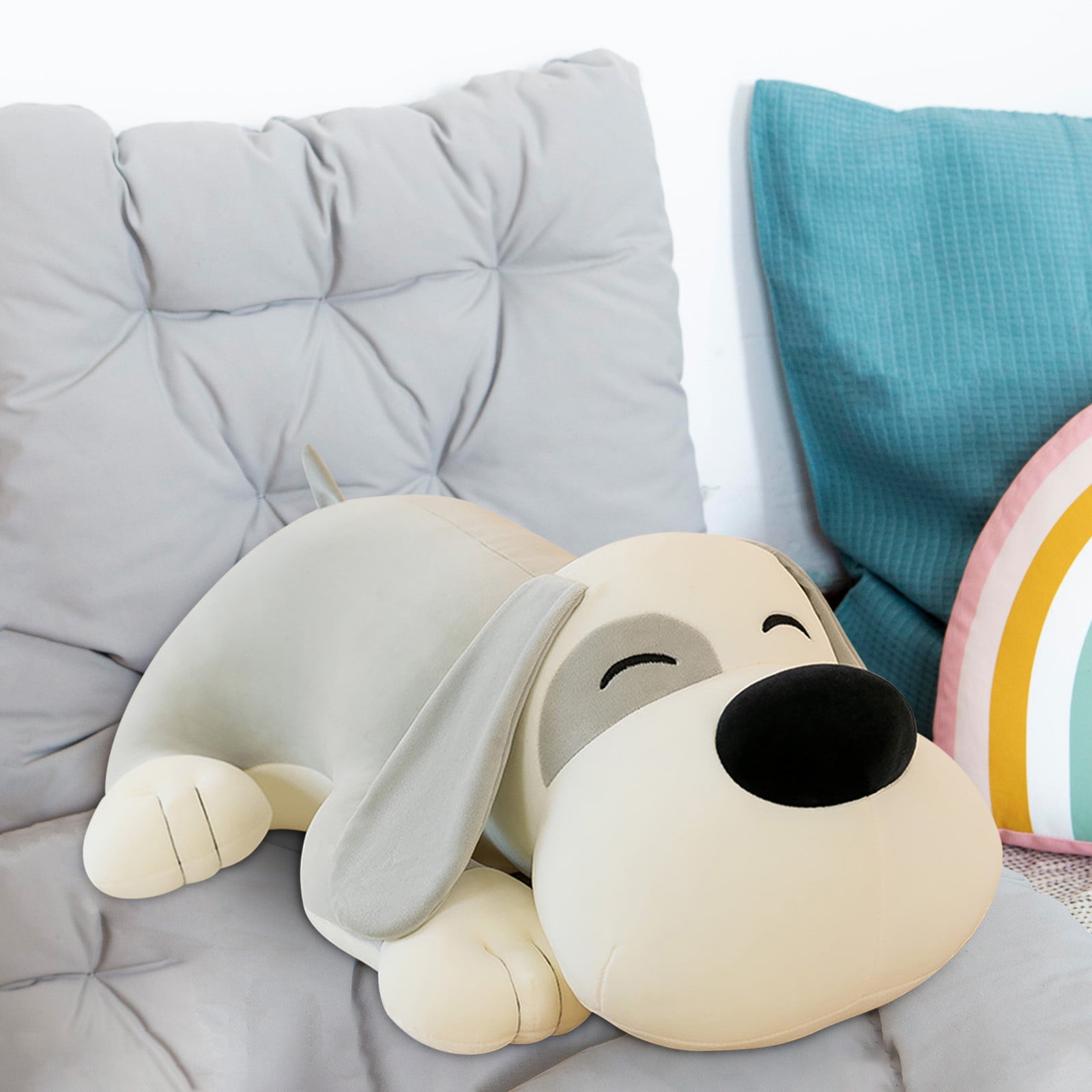 Soft Large Dog Plush Hugging Pillow, Cute Dogs Puppy Stuffed Animals ...