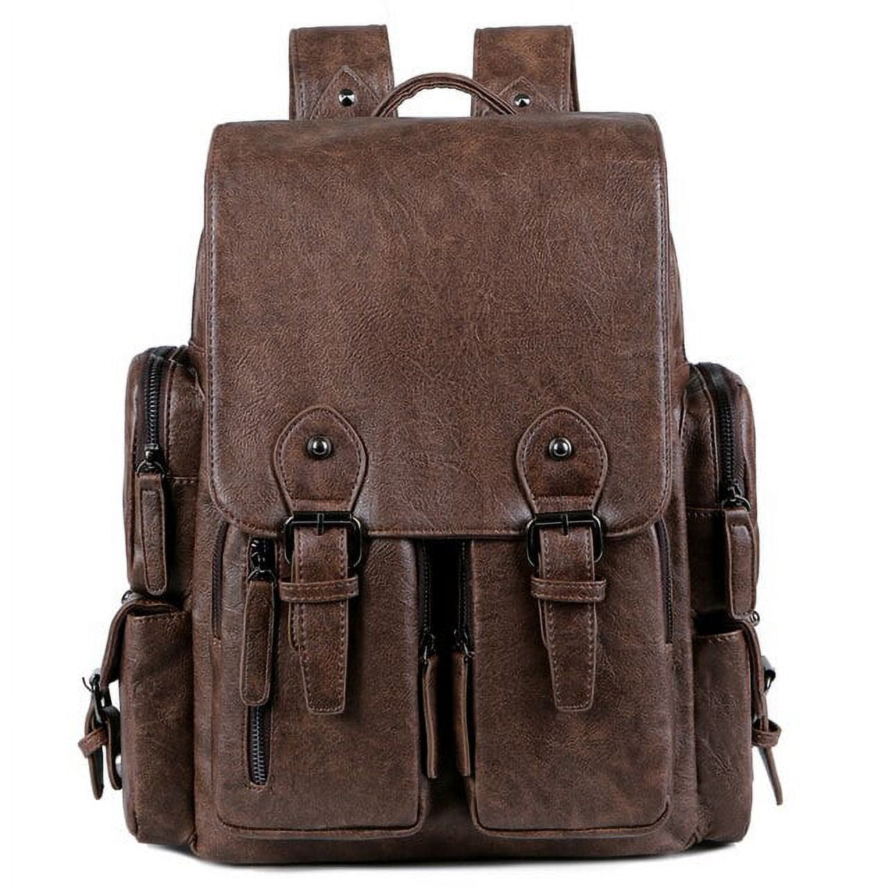 Soft Leather Backpack Luxury Men Business Backpack Male Waterproof ...