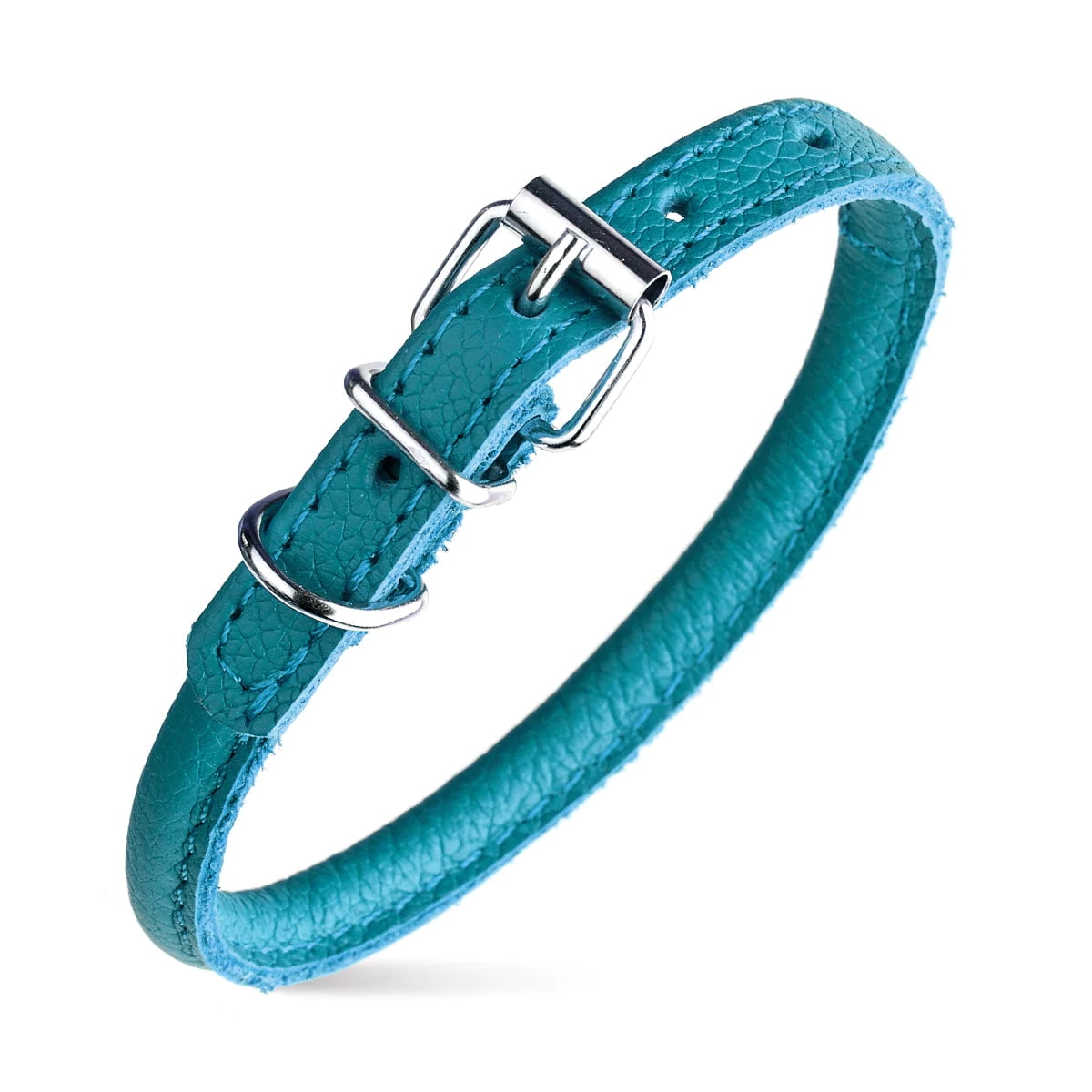 Soft Leather Collar Rolled Round Soft Padded - Walmart.com