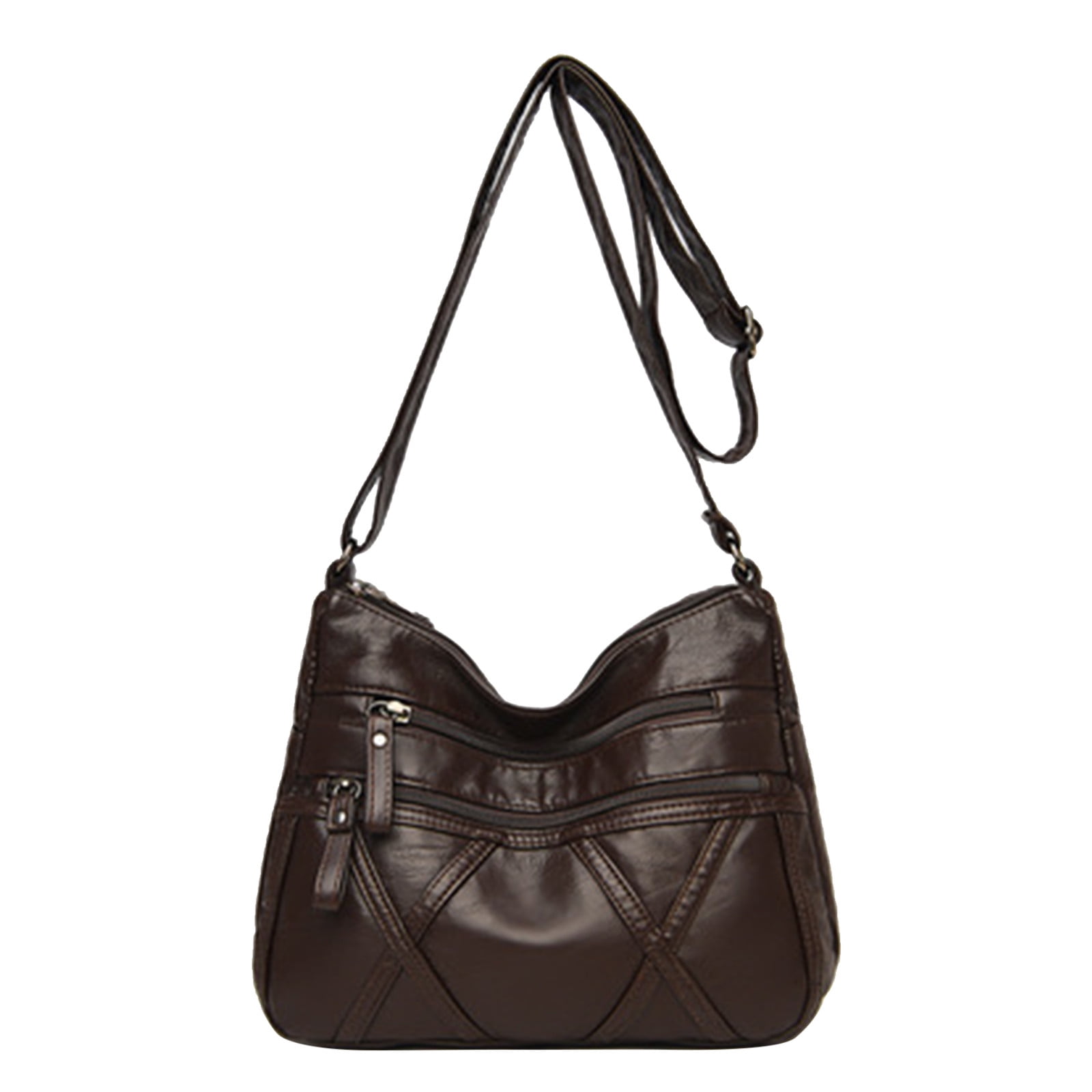 Soft Leather Shoulder Bag, Mom's Bag, Ladies' Multi Compartment ...