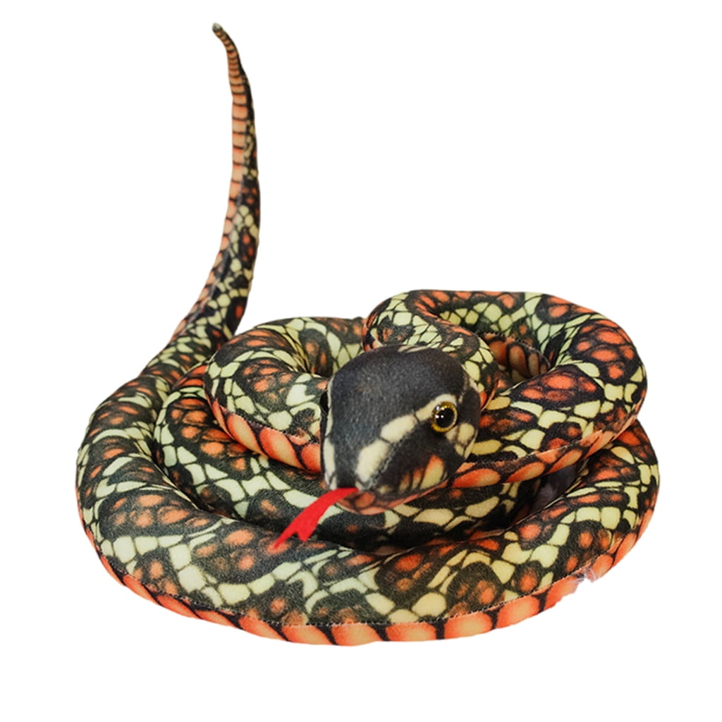 Soft Life Like Snake 100cm Snake Plush Toy For Teaching Gifting ...
