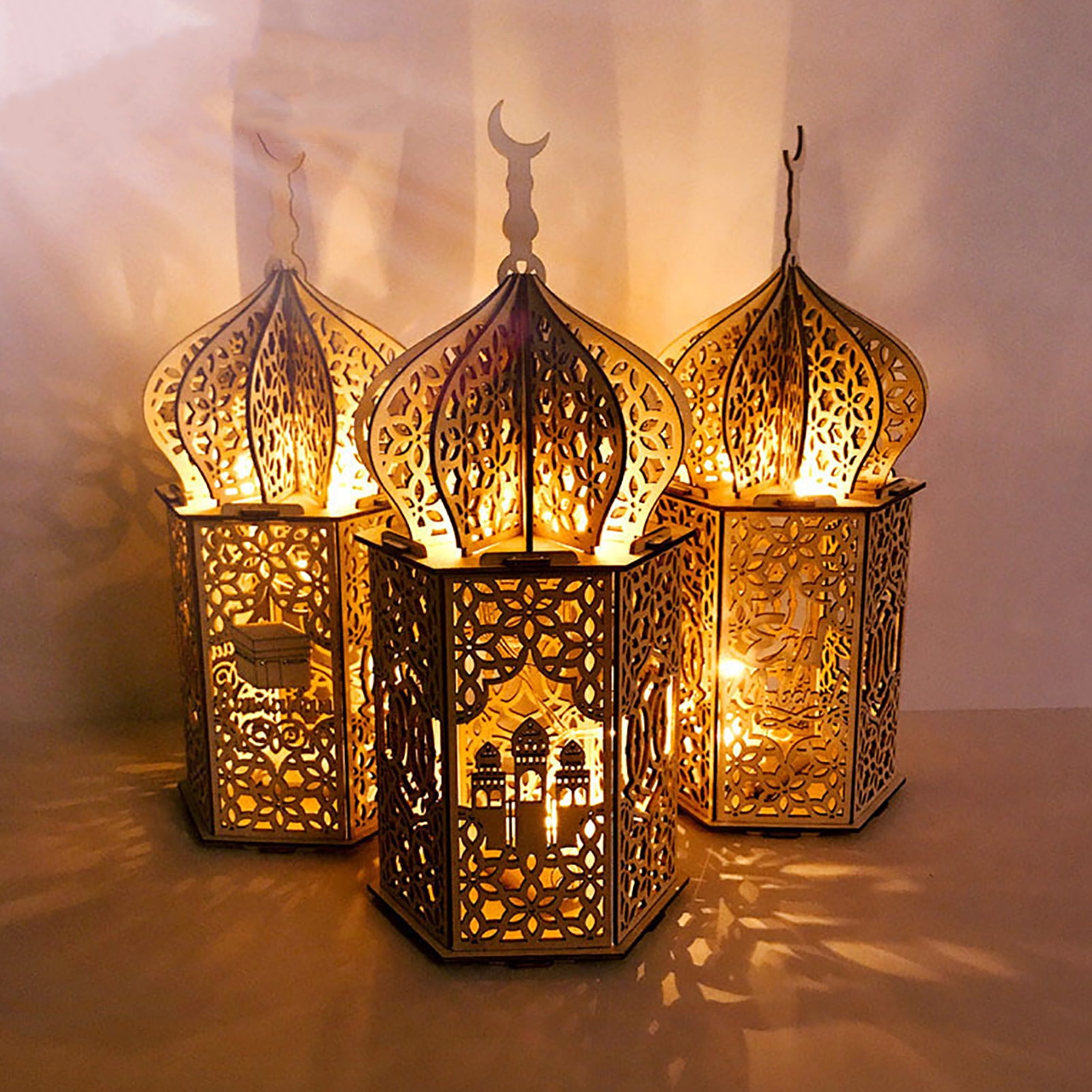 Soft Lighting Bedside Lamp - Hollow-out Design - Smooth Edge - Creative ...