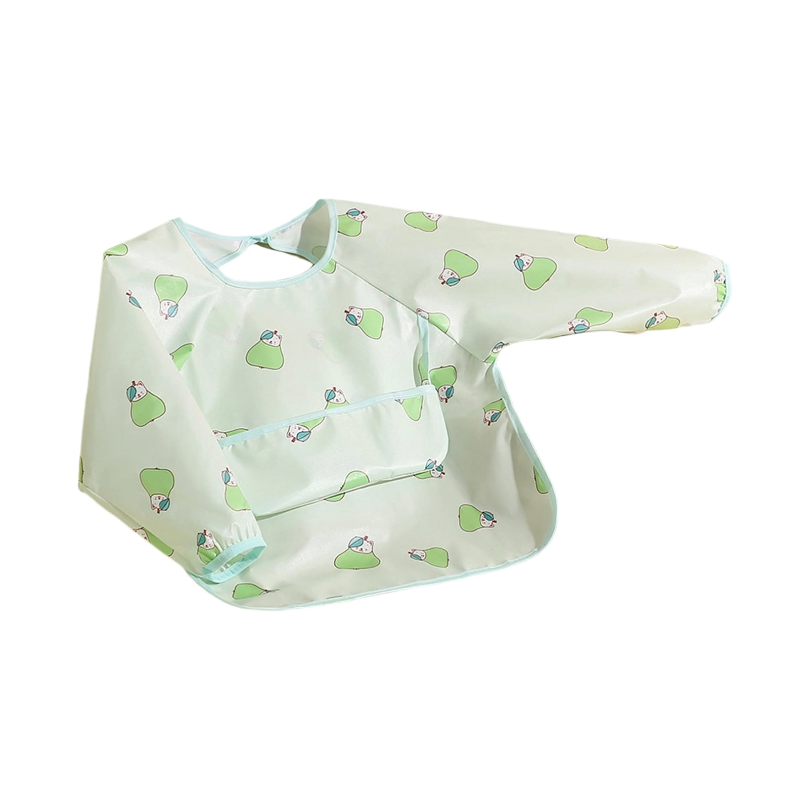 Soft Lightweight Baby Feeding Bib with Full Arm Coverage ...