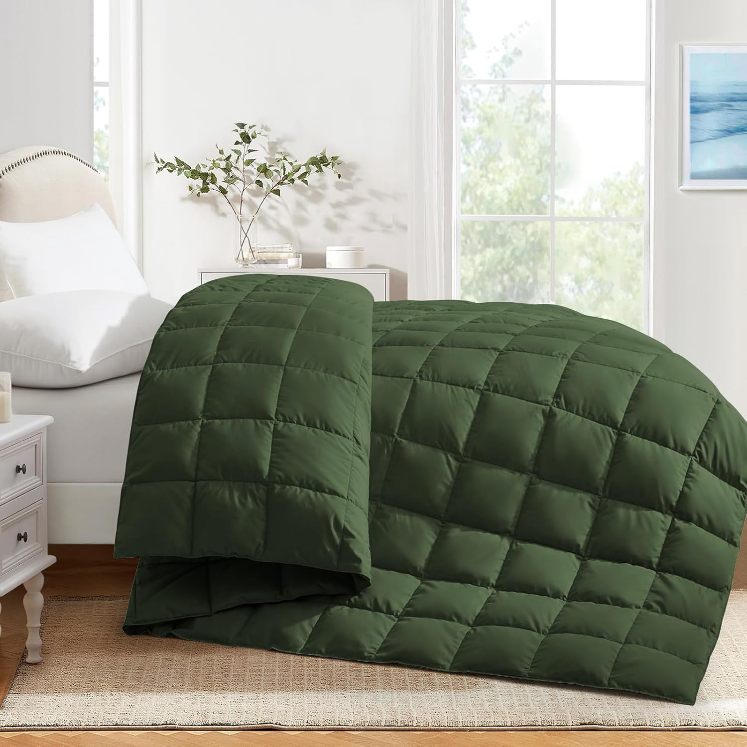 Soft Lightweight Down Blanket for Bed Sofa Couch Indoor and Outdoor Use ...