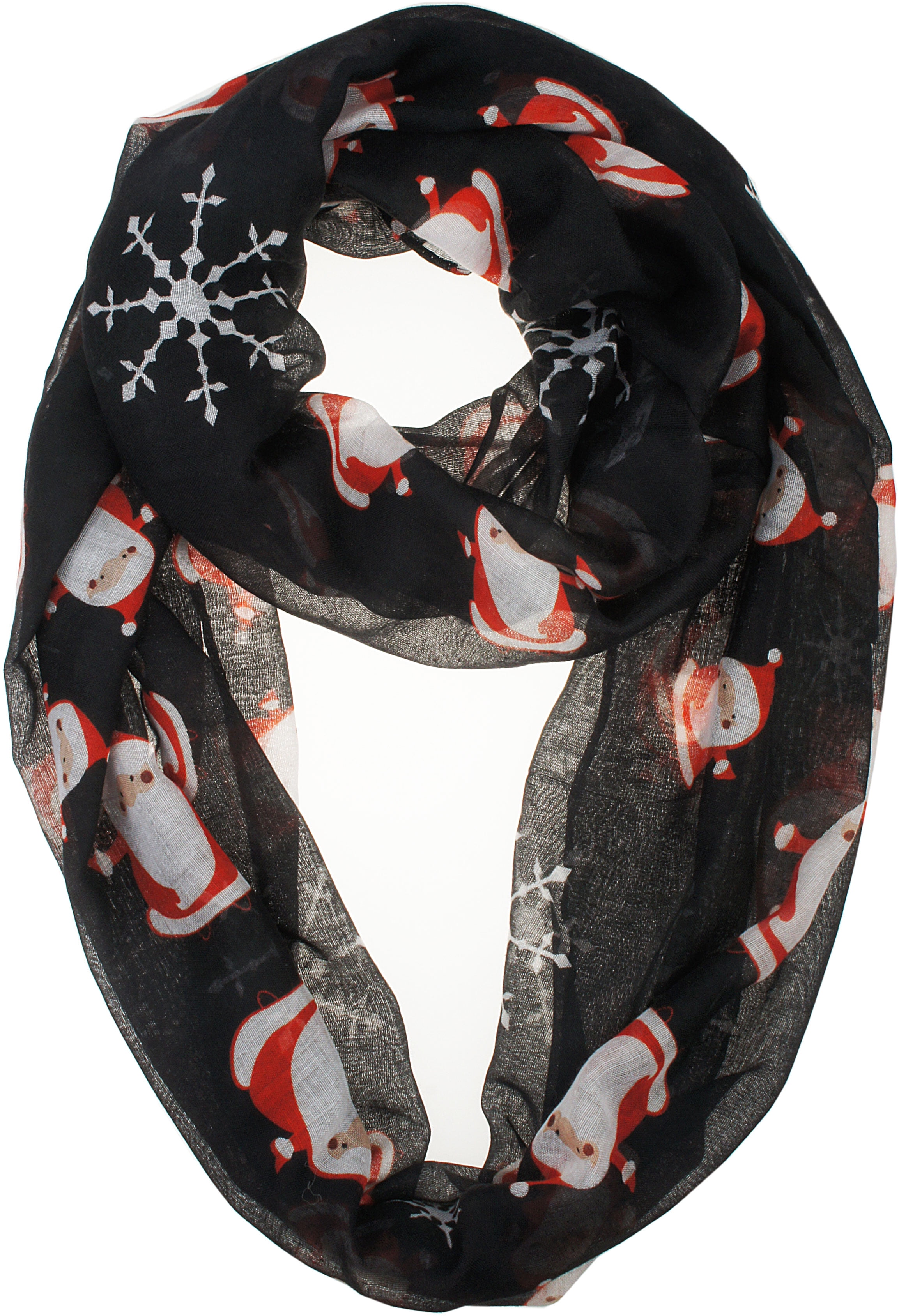 VIVIAN & VINCENT Winter Christmas Infinity Scarf, Holiday Gift for ...