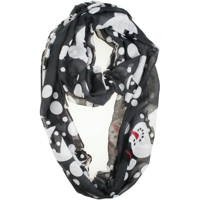 VIVIAN & VINCENT Soft Lightweight Sheer Winter Xmas Infinity Scarf ...