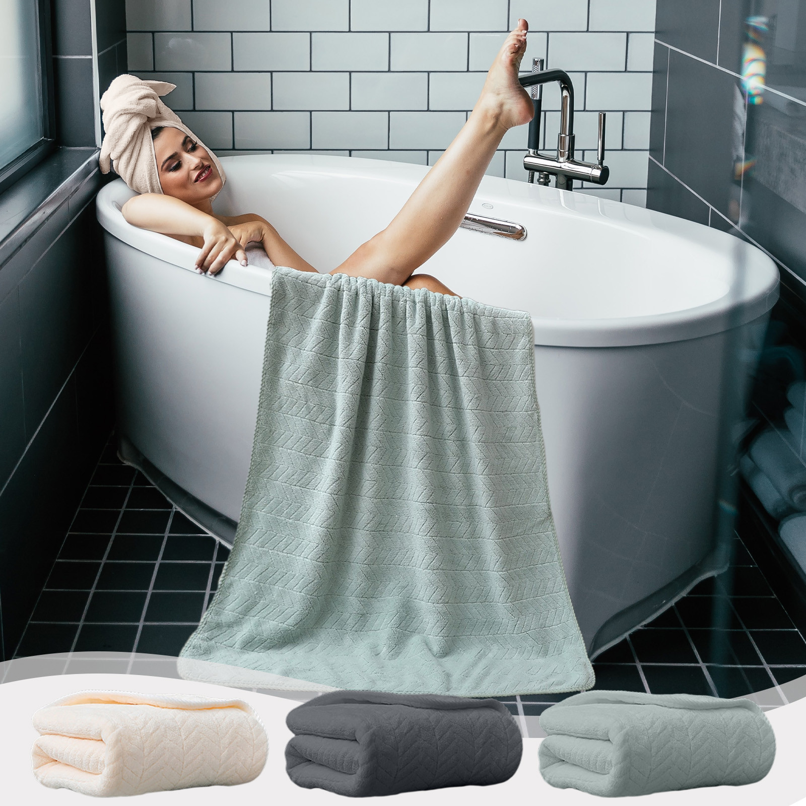 Soft Linen Washcloth Set,Highly Absorbent Cotton Towels,1 Pack for ...