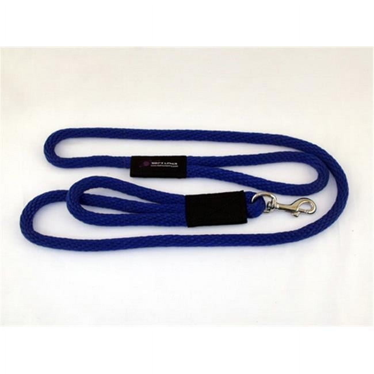 Soft Lines Double Handle Sidewalk Safety Dog Snap Leash - Royal Blue 0. ...