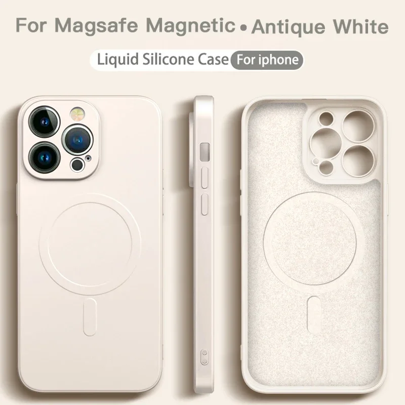Soft Liquid Silicone Magsafe Case for iPhone 12/11 Pro Max - Protective ...