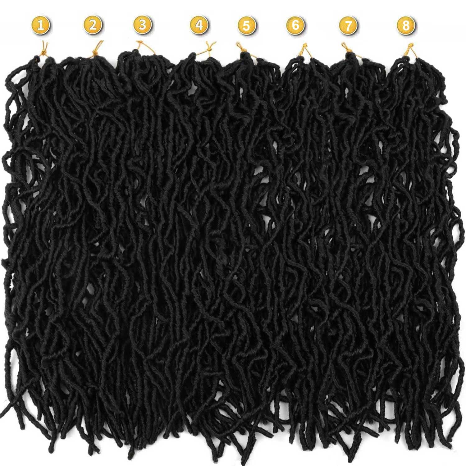 Soft Locs 24 Inch 8 Packs Faux Locs Crochet Hair For Butterfly Locs ...