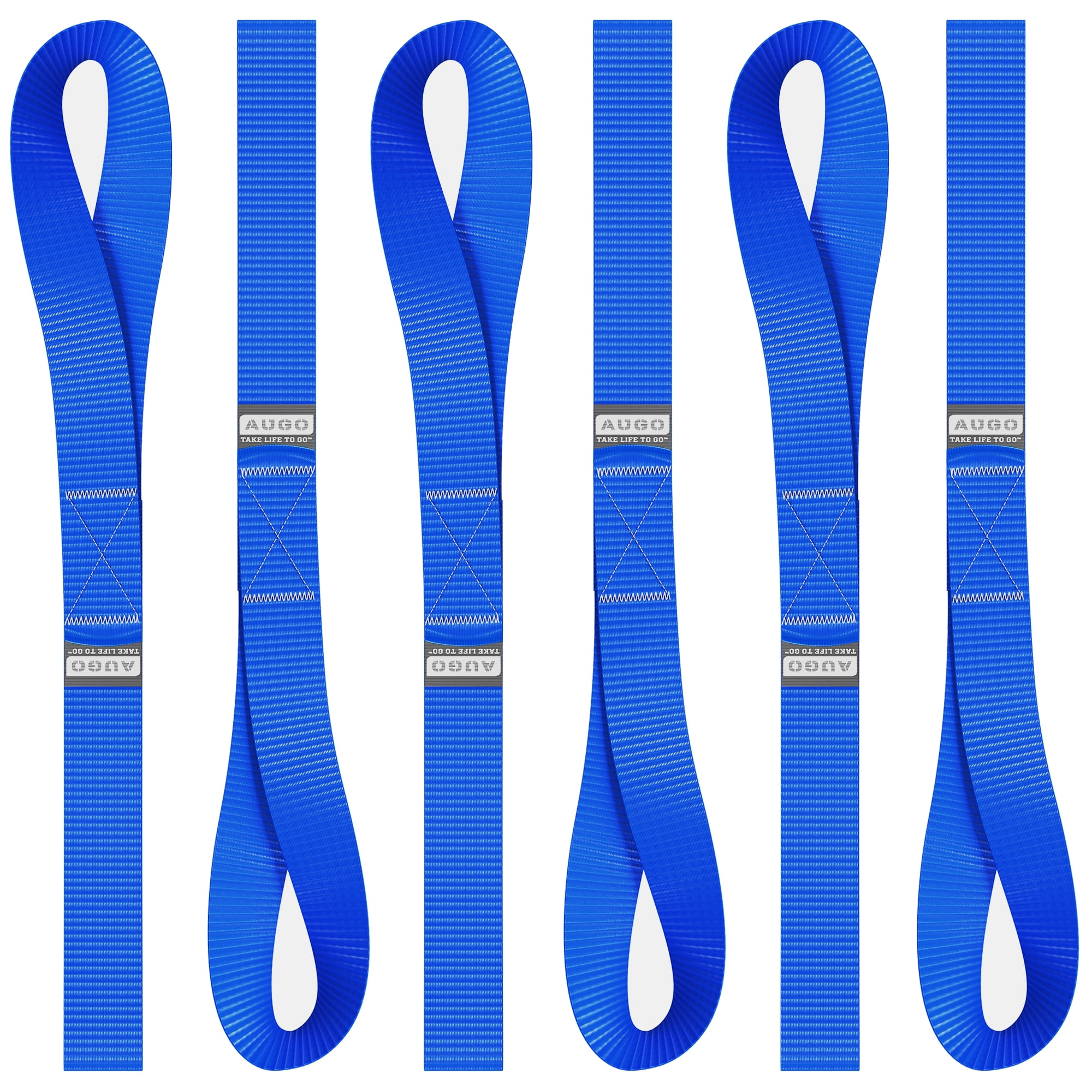 Soft Loop Tie Down Straps - 1,500 Load Capacity & 4,500 Lbs Breaking ...