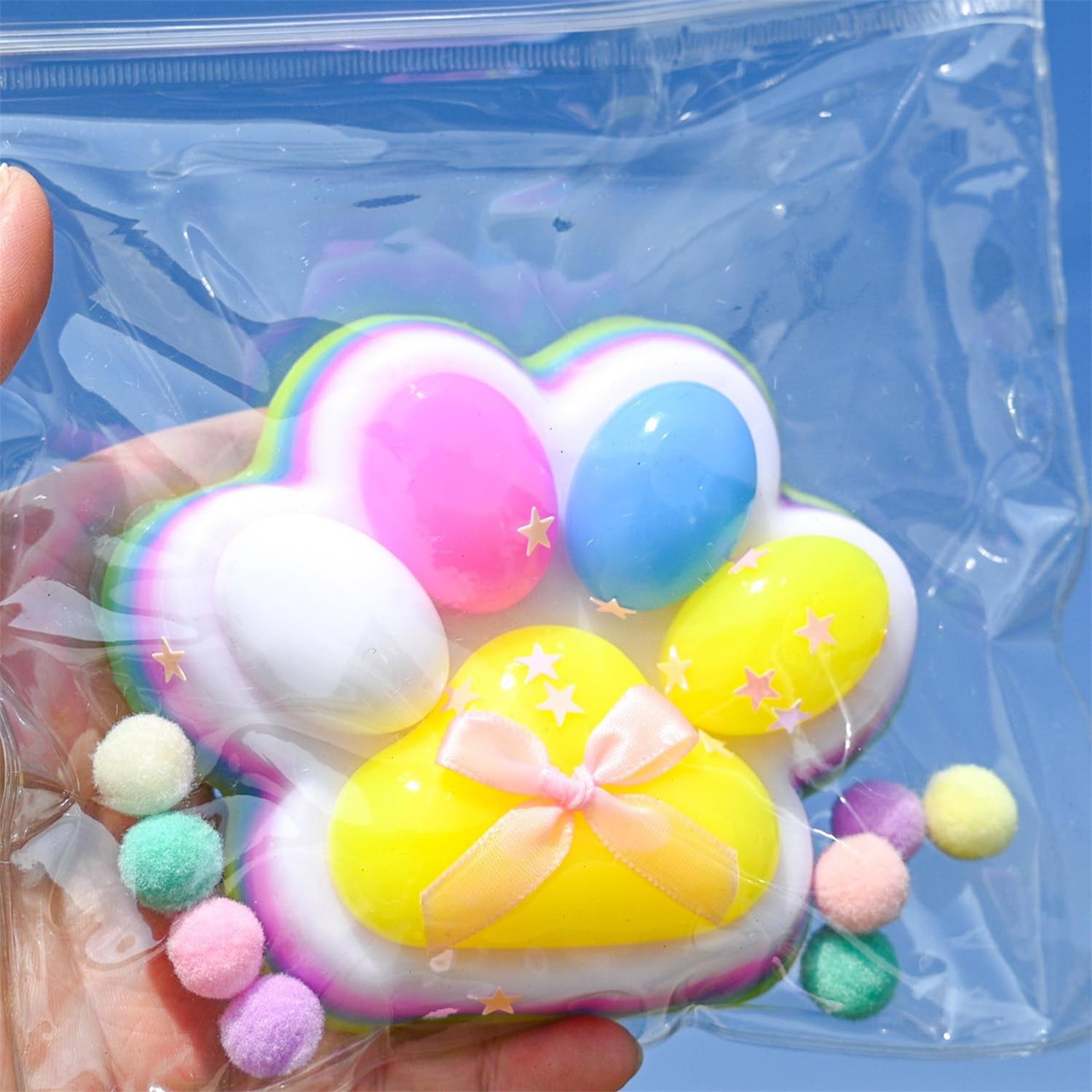 Soft and Lovely Cat Paw Squishy Toy & Handmade Silicone Squeeze Toys ...