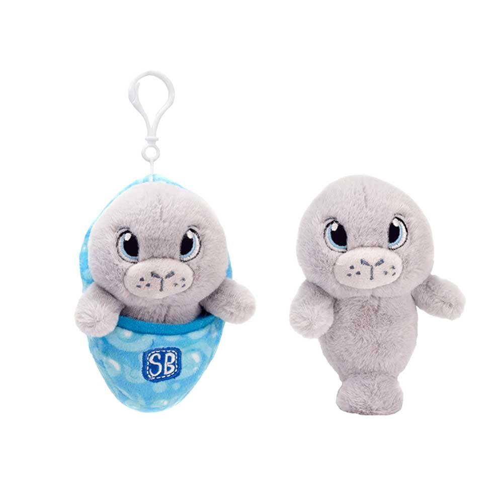Soft Manatee Swaddle Plush Toy – 4.5 Inch Cuddle Baby Stuffed Animal ...
