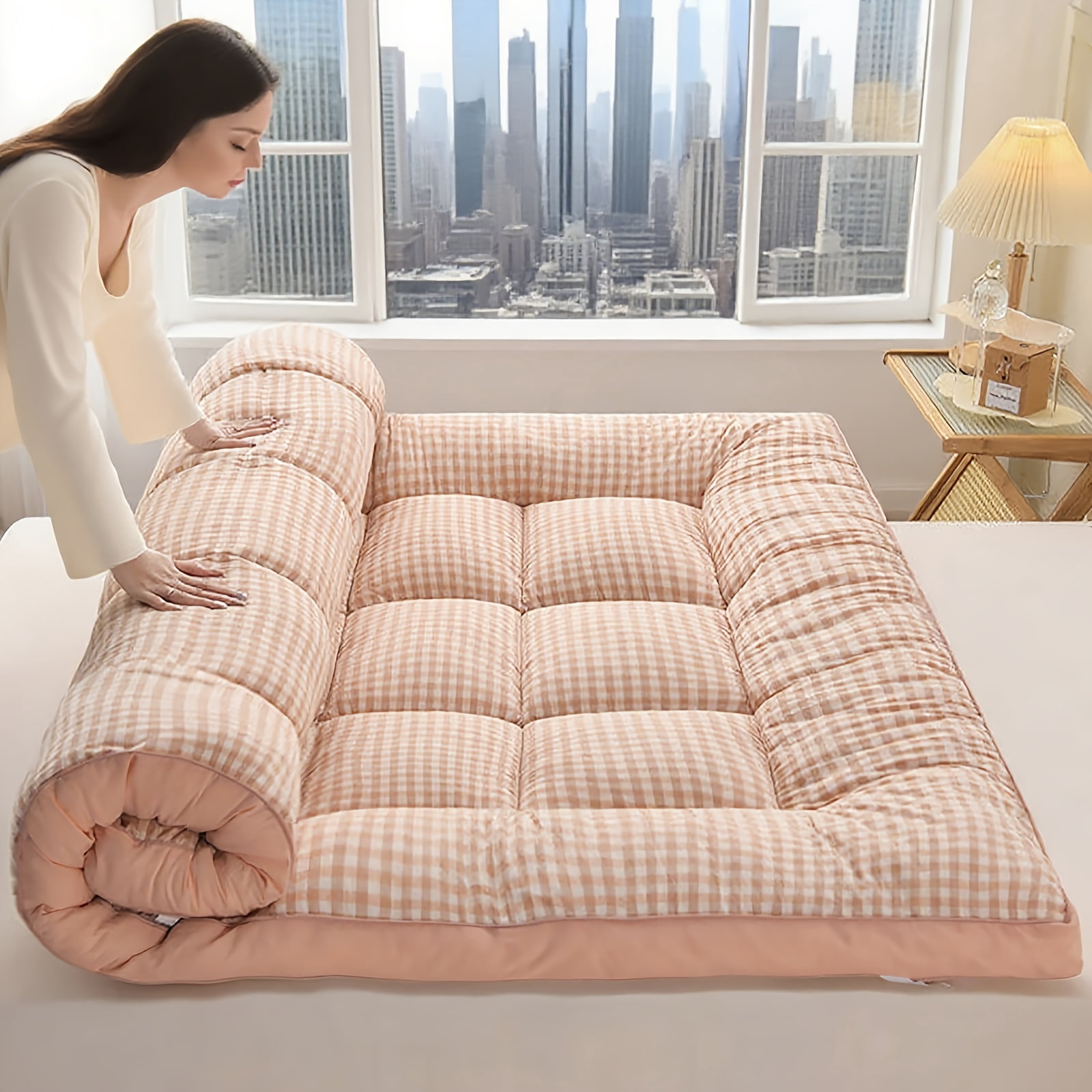 Soft Mattress Mattress Topper - Cooling Breathable Fiber Filling - Non ...