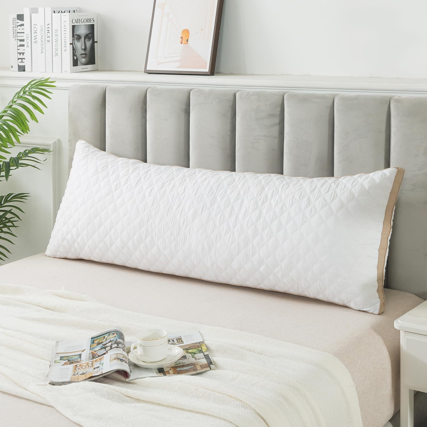 Soft Memory Foam Body Pillow, Large Long Bed Pillow for a Blissful ...