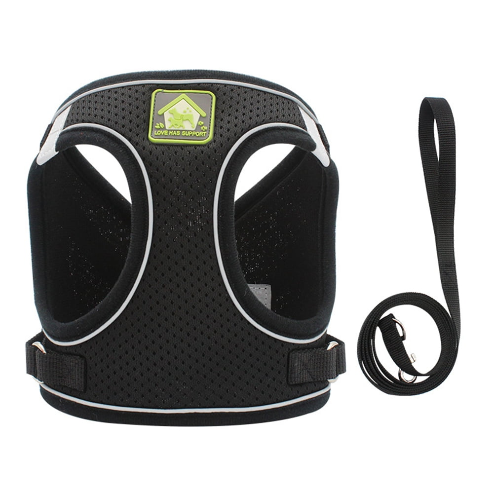 Soft Mesh Dog Harness and Leash Set, No-Chock Step-in Reflective ...